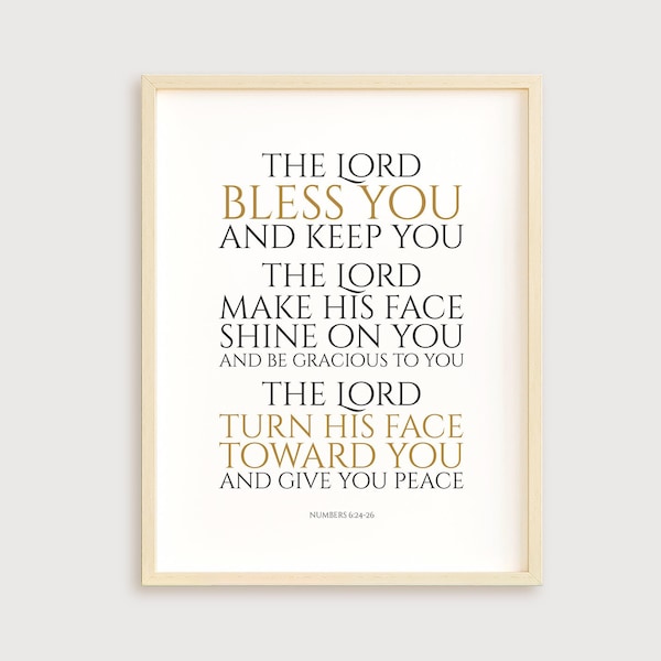 Priestly Blessing - Etsy
