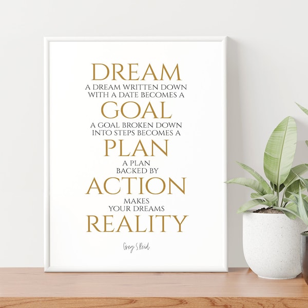 Printable Success Poster - Etsy