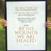 Healing Words Bible Verse Large Wall Art Printable by His Wounds Isaiah ...