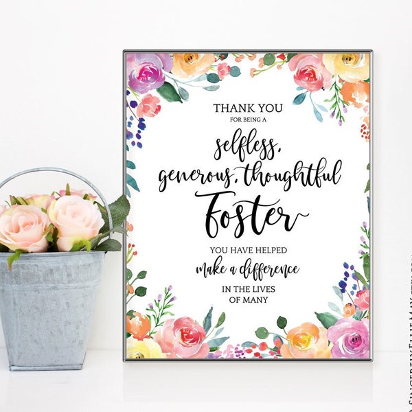 Foster Care Sign - Etsy