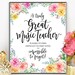 Music Teacher Gift for Retirement, Music Room Decor - Teacher ...