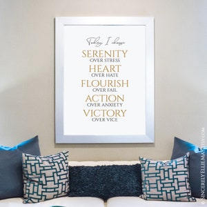 Printable Mental Health Decor Grow Positive Thoughts Poster - Etsy ...