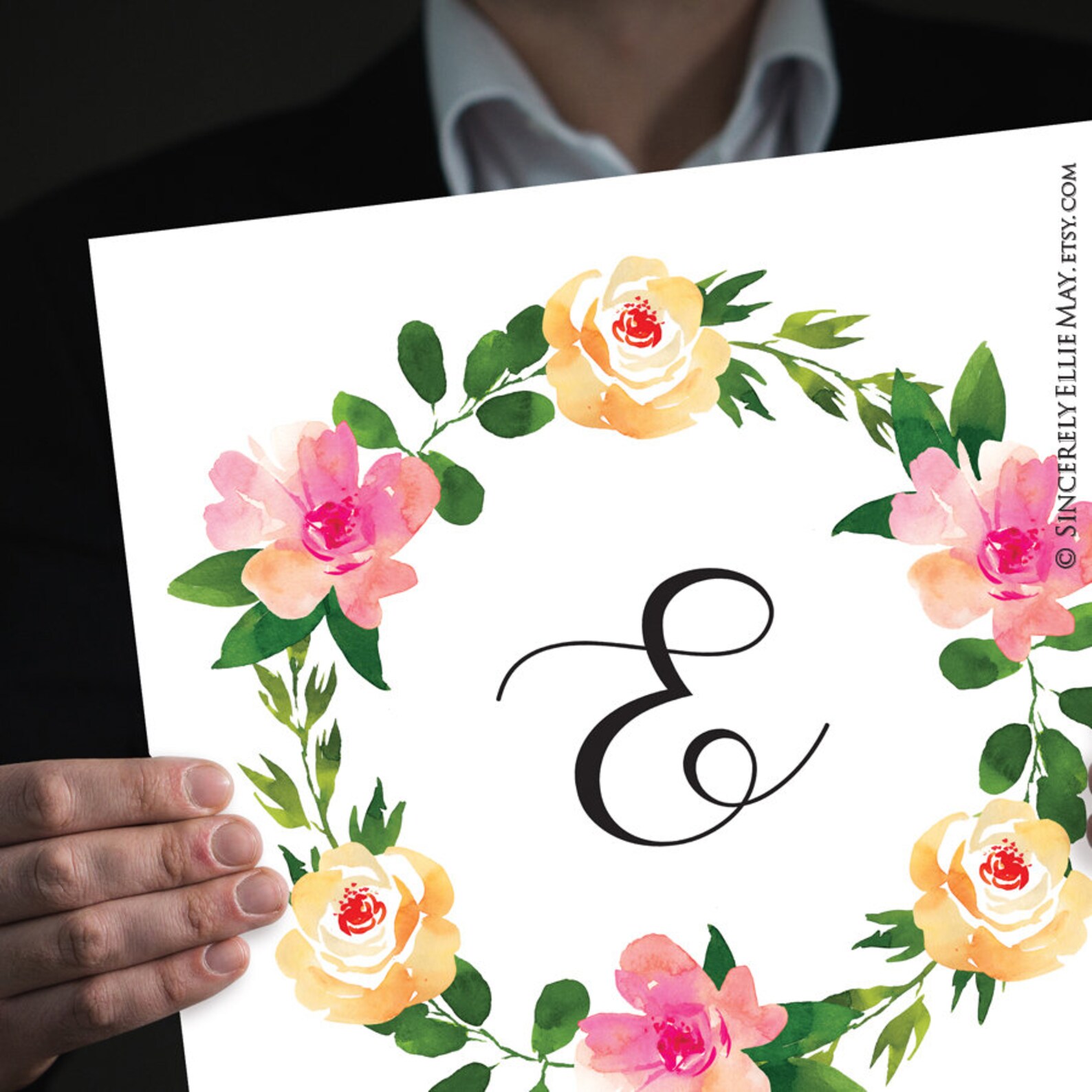 Personalized Name and Letter Wall Art Gift, Custom Printable Available ...