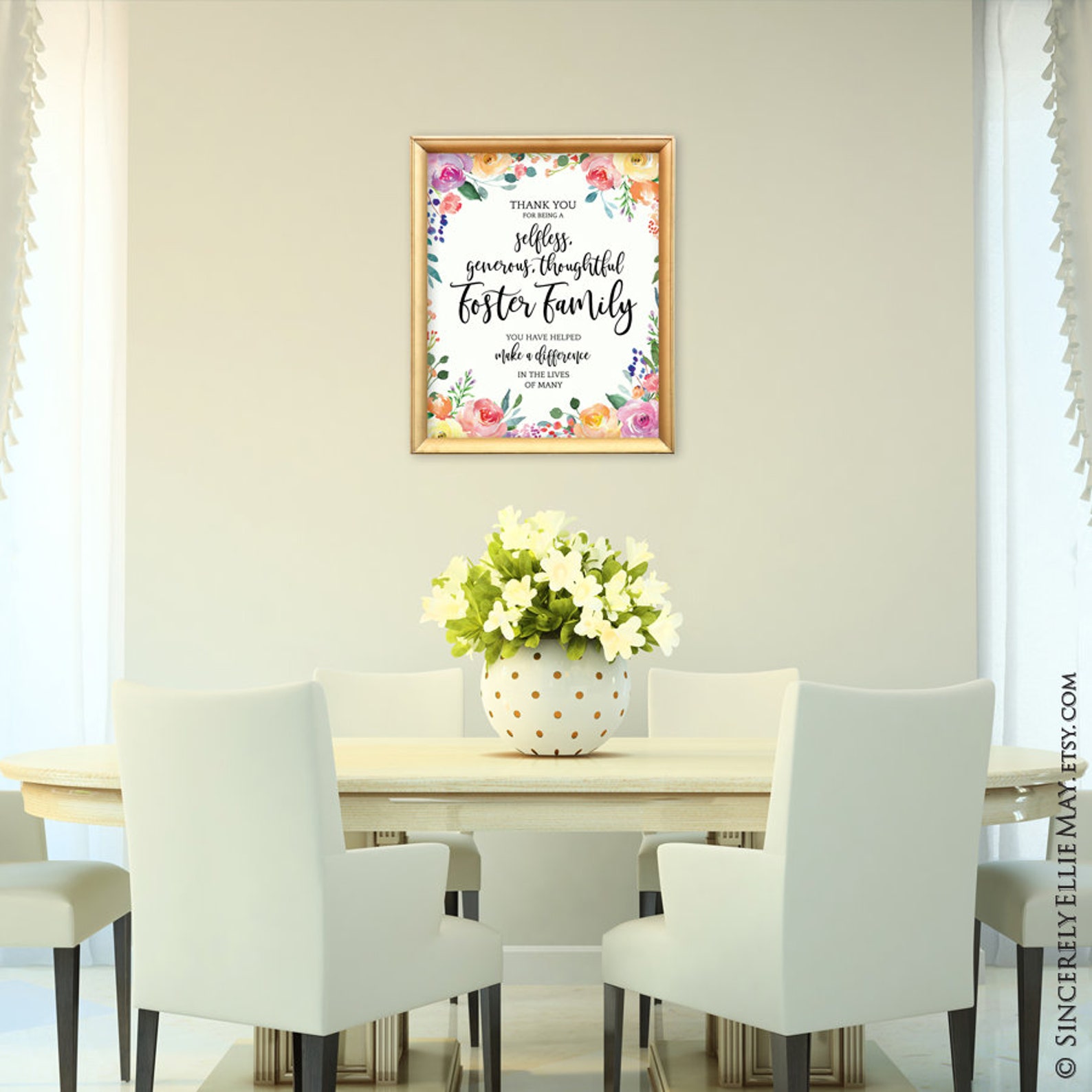 Foster Family Appreciation Gifts, Great as Foster Care Parent Wall Art ...