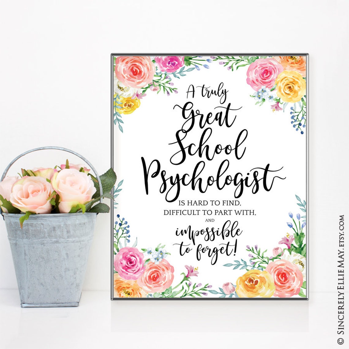 School Psychologist Appreciation Gifts Psychology Wall Art | Etsy