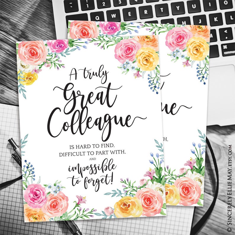 Colleague Leaving Gift Office Decor Friend YOU PRINT - Etsy