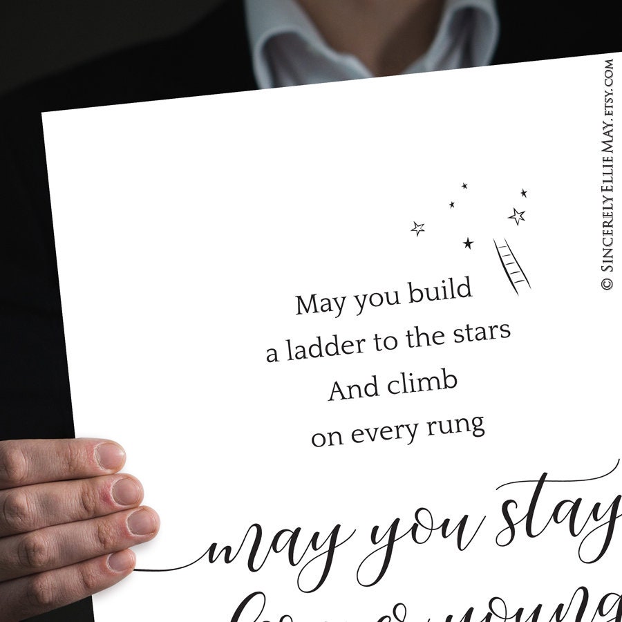 Bob Dylan Poster Print Song Lyrics Art May You Stay Forever | Etsy