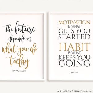 Student Motivational Quotes Wall Art Gifts, College Dorm, Classroom ...