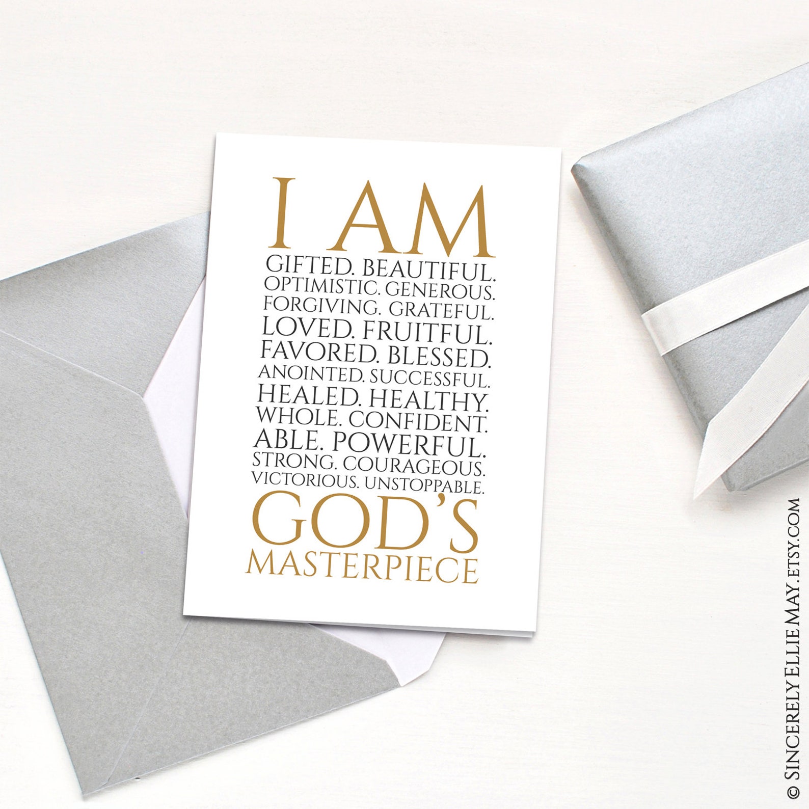 Gods Masterpiece Identity in Jesus Christ Positive Mind - Etsy Australia