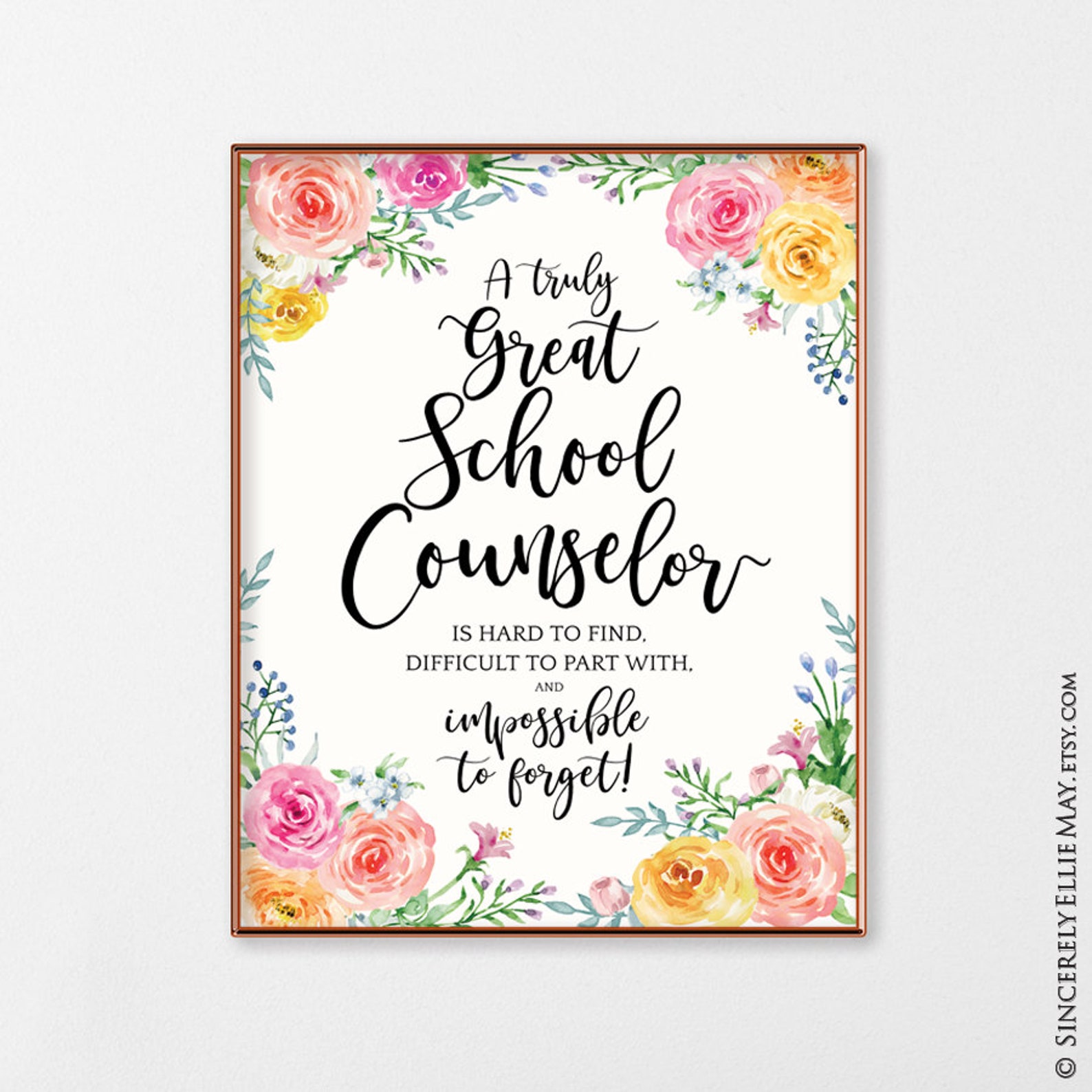 School Counselor Office Wall Decor Printable and Card Gifts | Etsy