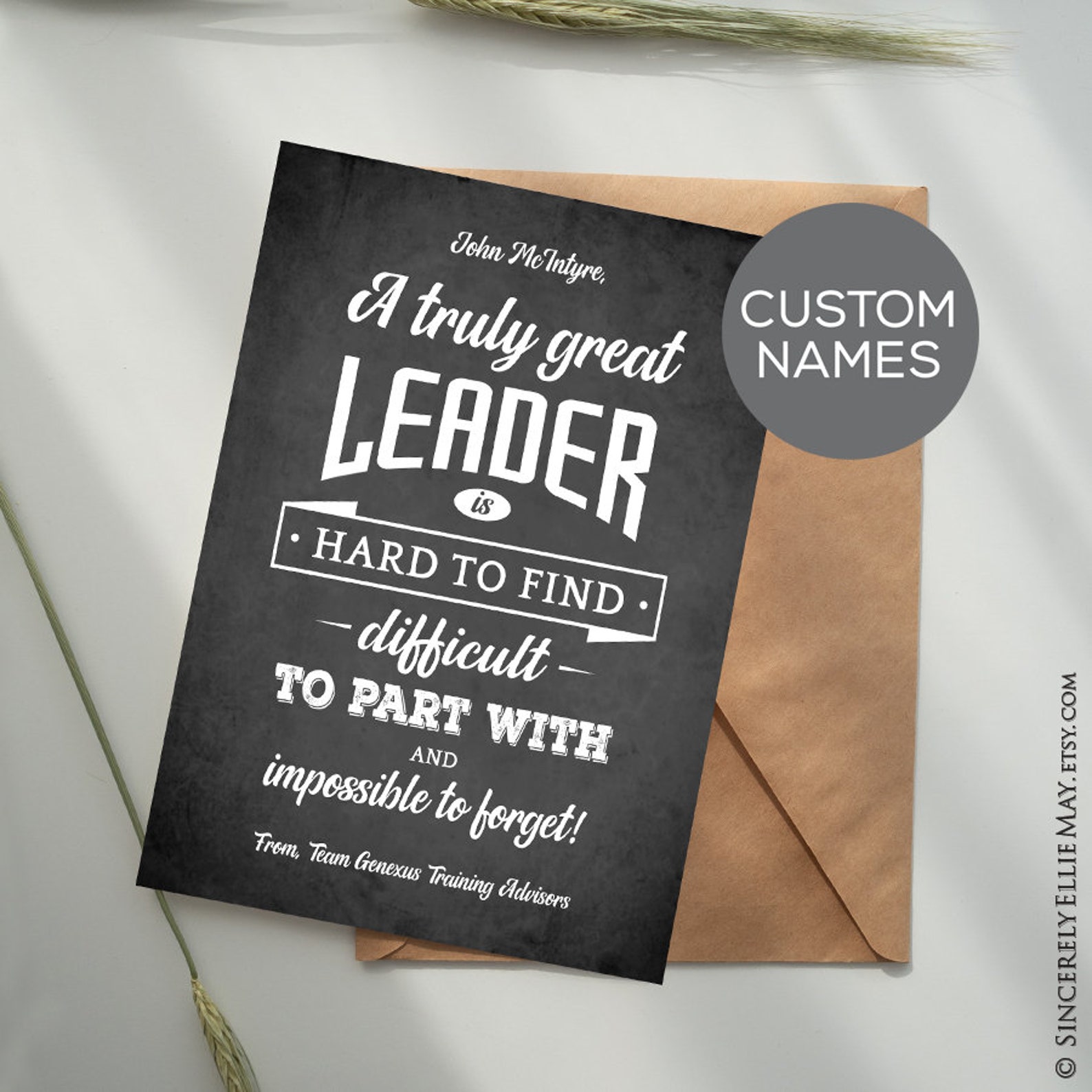 Leaders Gifts Male Leader Appreciation Custom Gift Thank | Etsy