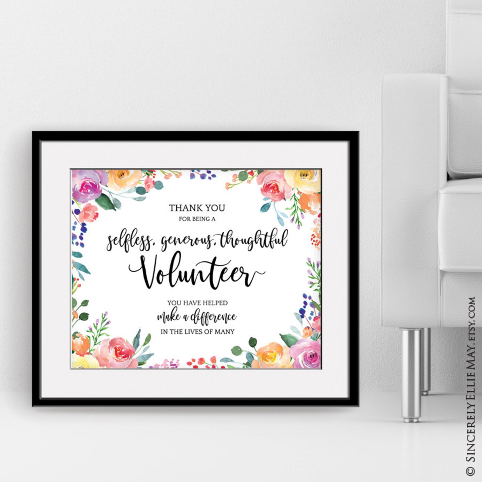 Appreciation Gifts for Volunteer Thank You Volunteer Printable ...