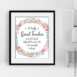 Teacher Retirement Gifts - A Truly Great Teacher is Hard to Find ...