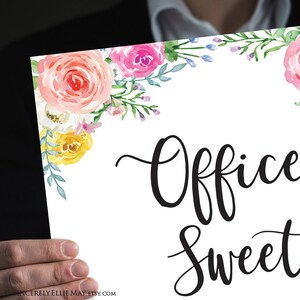 Office Sweet Office Quote Wall Art Printable YOU PRINT, Great as Work ...