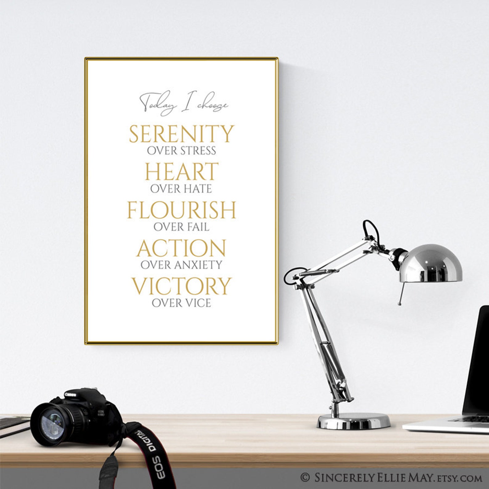 Printable Mental Health Decor Grow Positive Thoughts Poster | Etsy