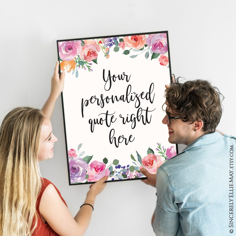 Custom Quote Art Personalized Words Printable Made Specially - Etsy