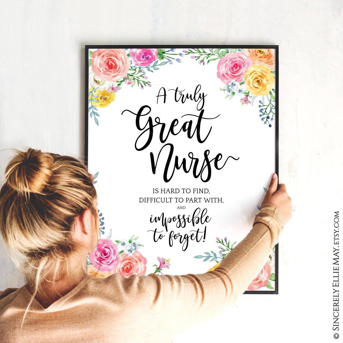Nurse Appreciation Wall Art Decor Gift YOU PRINT Thank You - Etsy