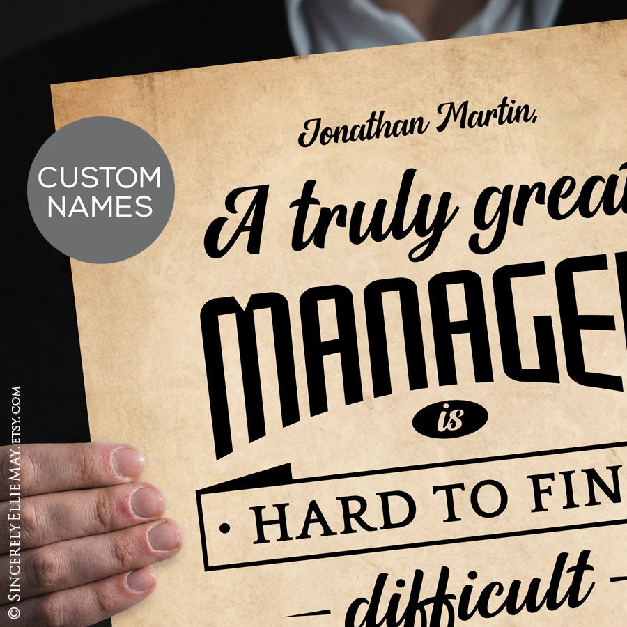 Sales or Office Male Manager Gifts Wall Art and Card Printable - Etsy ...