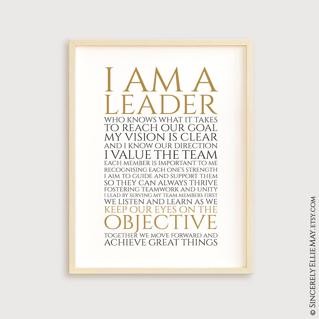Leadership Motivational Quotes, Success Signs Great as Gifts - I Am A ...