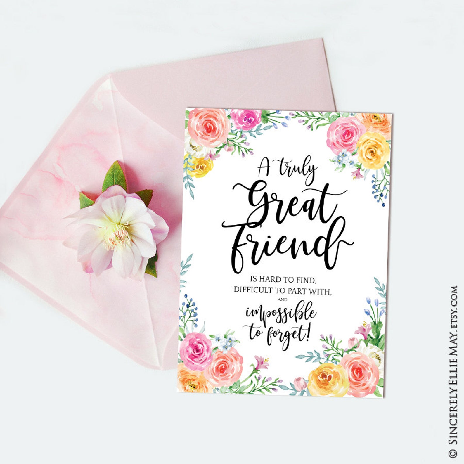 Goodbye Friend Gift Friendship Wall Art A Truly Great | Etsy