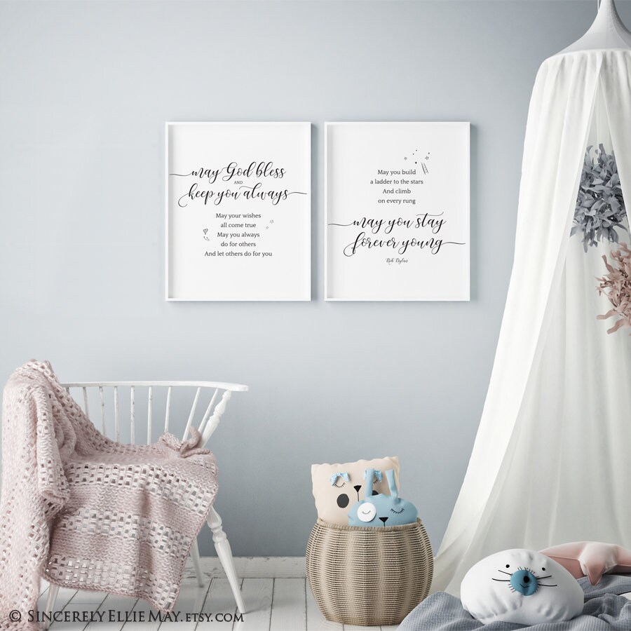 Bob Dylan Poster Print Song Lyrics Art May You Stay Forever | Etsy