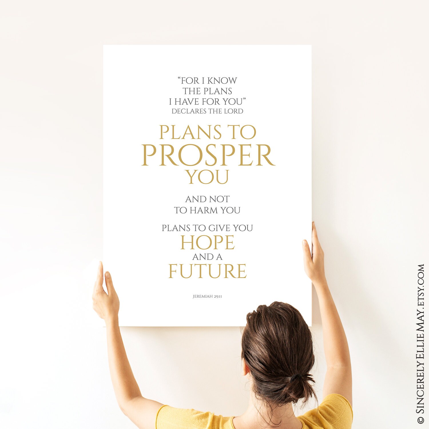 Jeremiah 29:11 Aesthetic Posters Christian Teen Room Decor | Etsy Australia