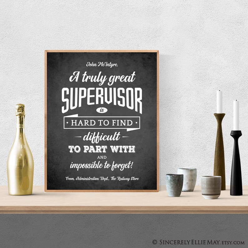 Supervisor Gift Male Supervisors Appreciation Custom Gifts - Etsy