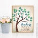 Fingerprint Tree Teacher Appreciation Retirement Printable Classroom ...