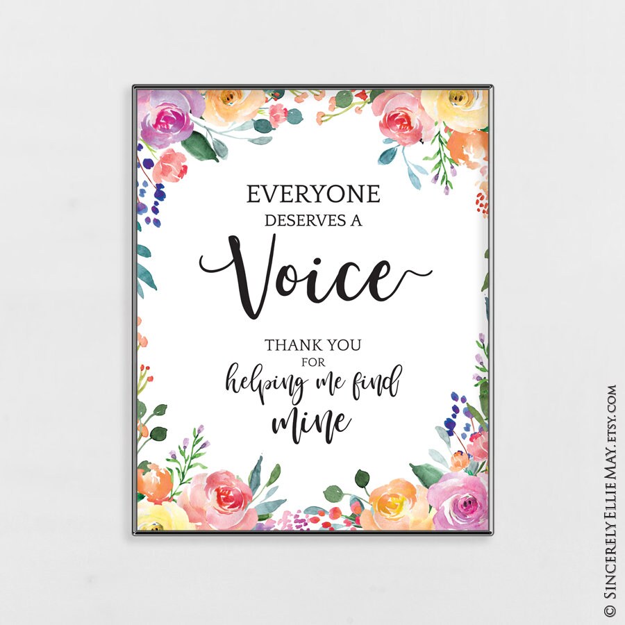 Speech Pathology Gift Quote Printable Everyone Deserves A - Etsy Australia