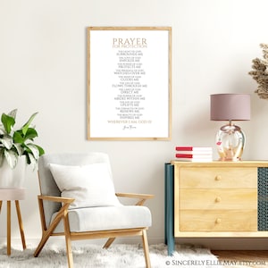 Prayer for Protection Wall Art Spiritual Warfare Printable - James ...
