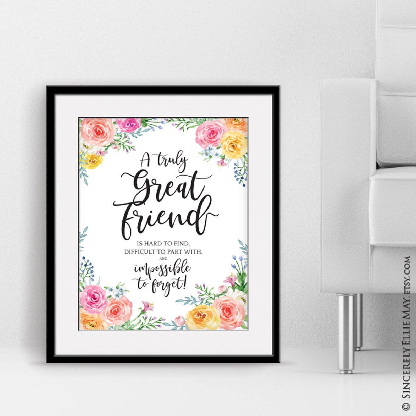 Goodbye Friend Gift Friendship Wall Art A Truly Great | Etsy