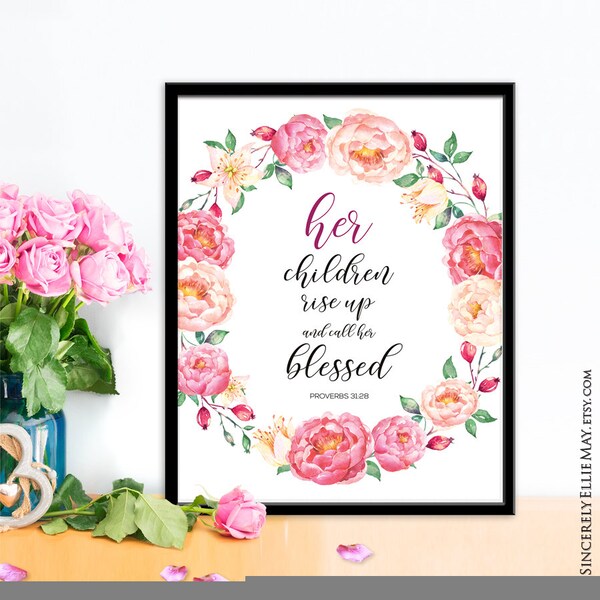 Proverbs 31 28 - Etsy