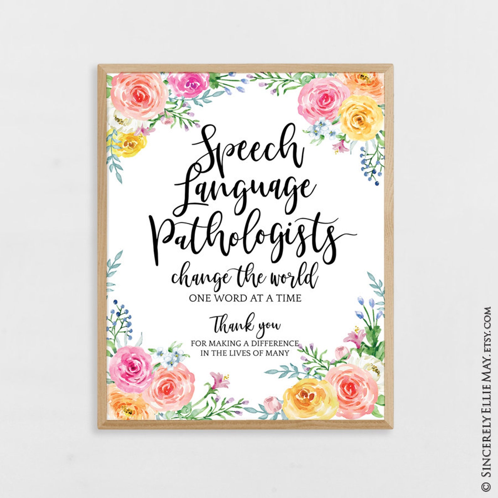 SLP Speech Language Pathologists Appreciation Gift Inspiring | Etsy