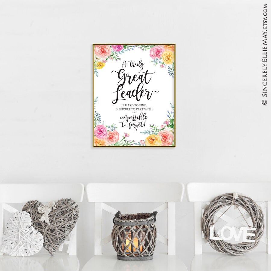 Great Leader Poster A Truly Great Leader is Hard to Find | Etsy Australia