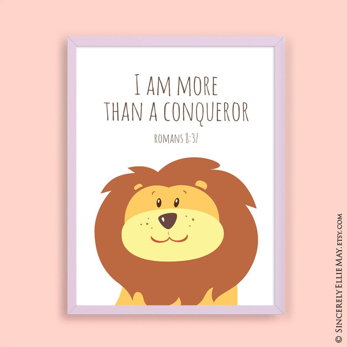 Kids Safari Animals Nursery Bible Verse Wall Art Sunday School - Etsy ...