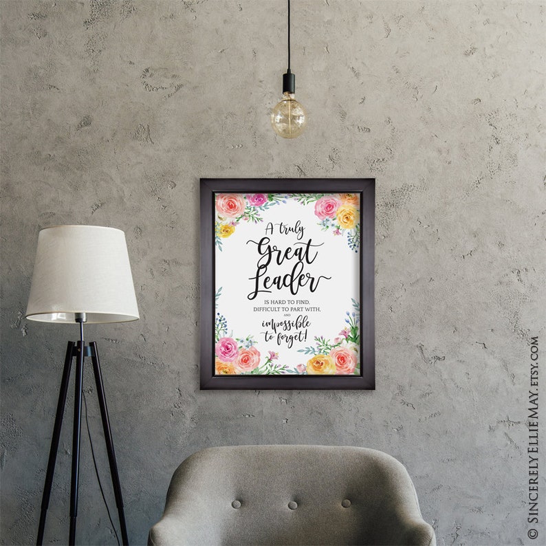 Great Leader Poster A Truly Great Leader is Hard to Find - Etsy