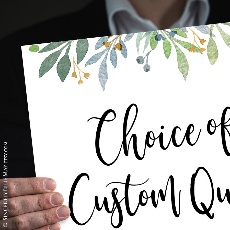 Your Quote Here Customized Quote Sign Printable | Etsy