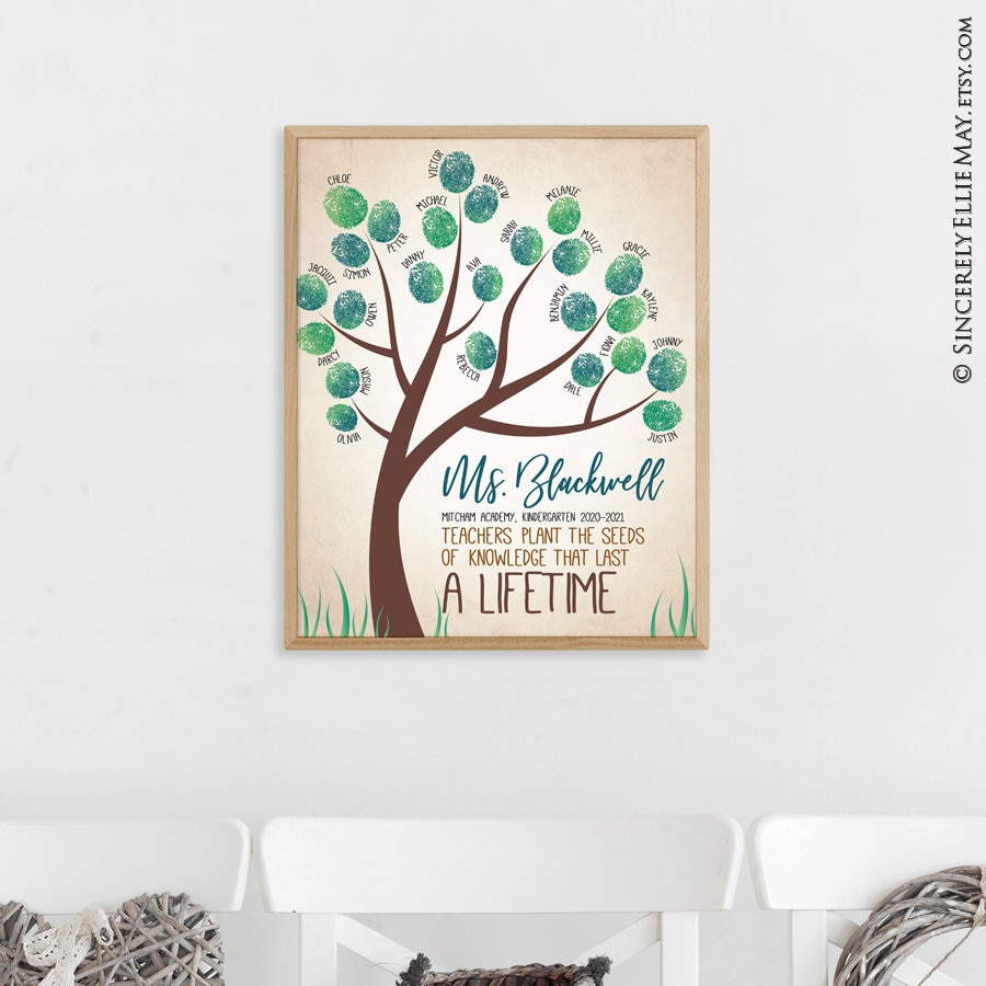 Teacher Classroom Gifts Custom Student Names Teachers Plant - Etsy