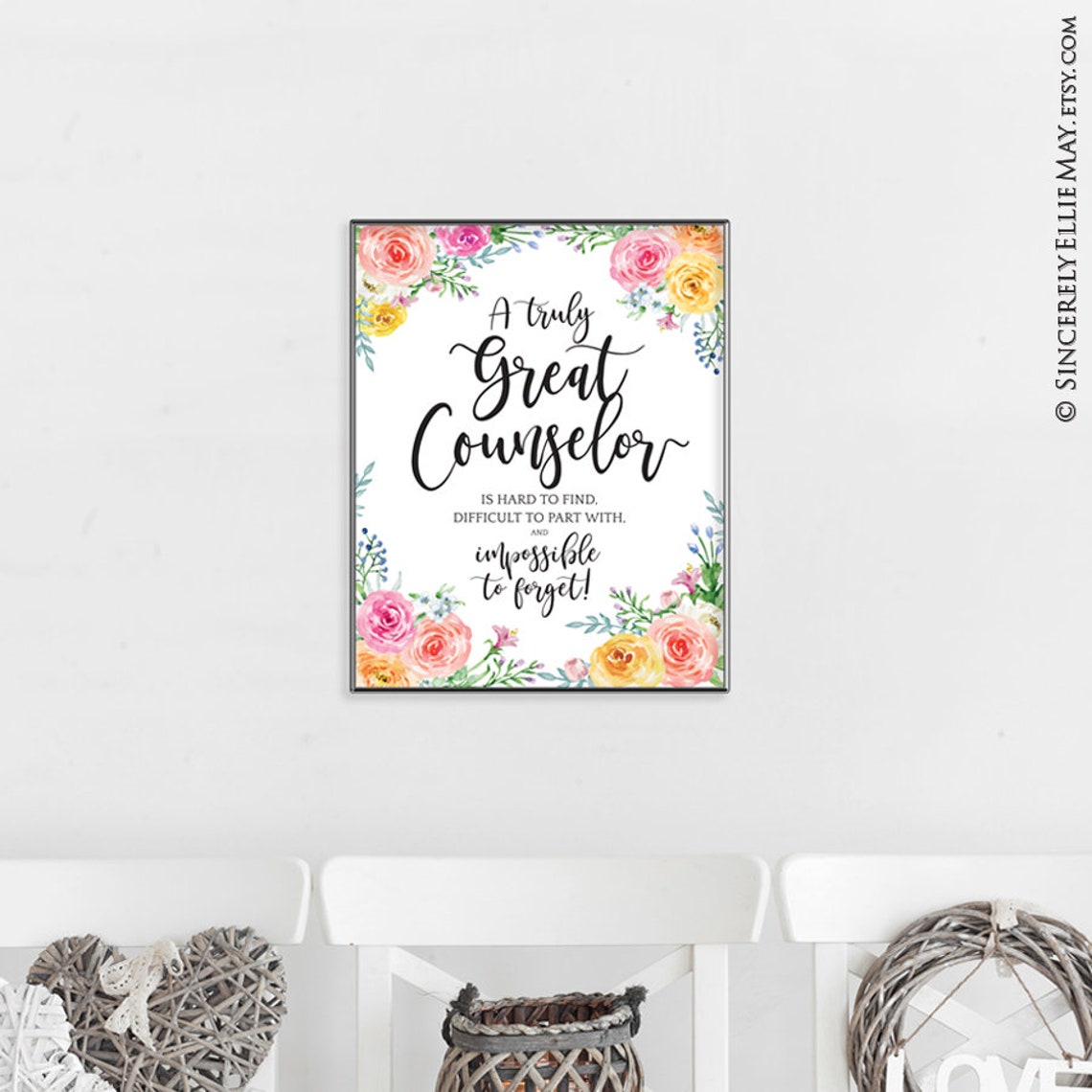 Counselor Office Decor Gifts Work Appreciation Quote YOU | Etsy