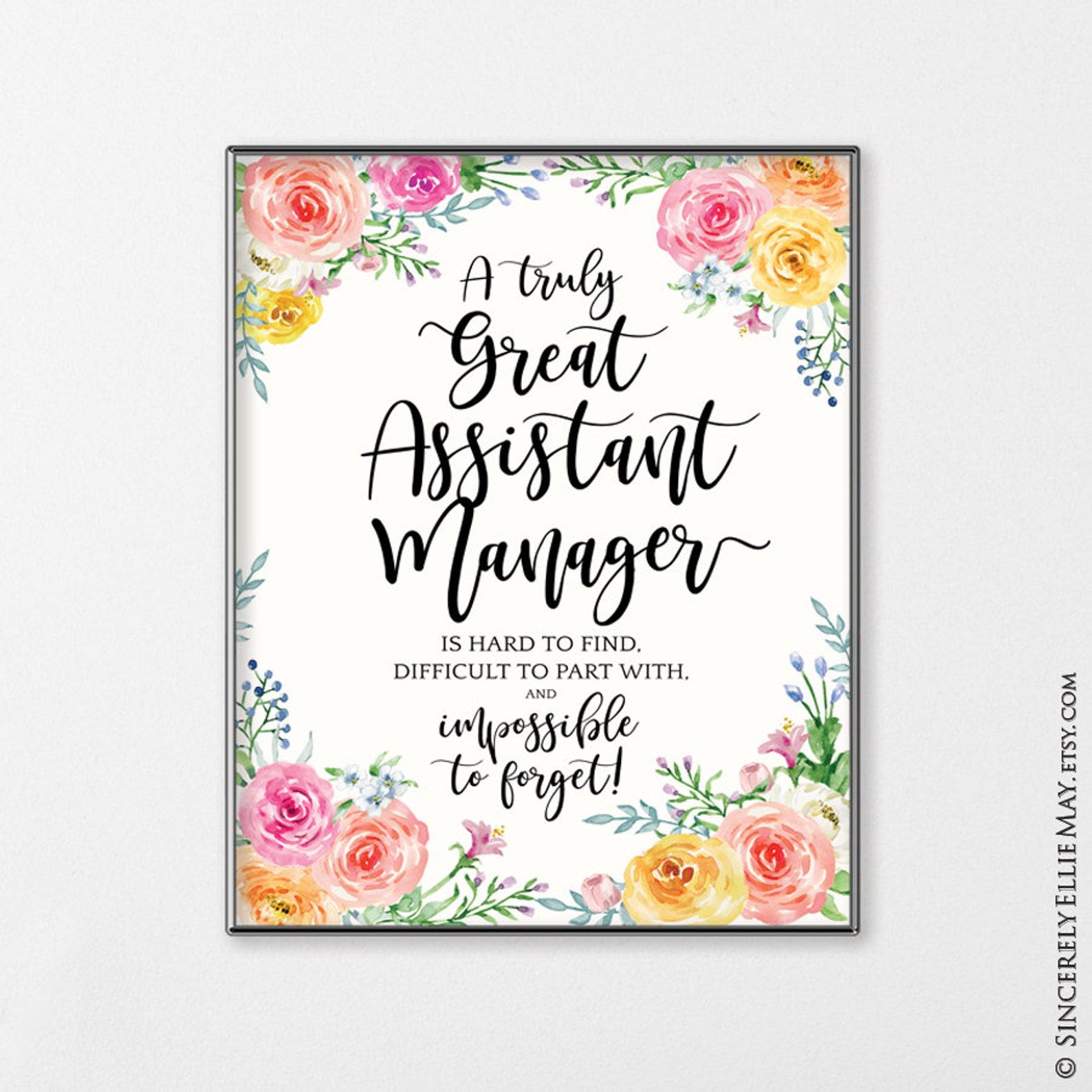 Assistant Manager, Inspirational Thank You Gifts - Office Appreciation ...