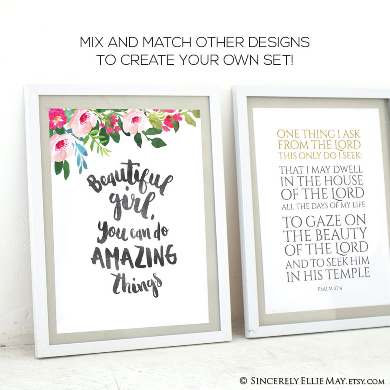 Baby Girl Quote Wall Art - Beautiful Girl, You Can Do Amazing Things ...