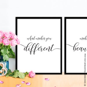 What Makes You Different Makes You Beautiful - Positive Motivational ...
