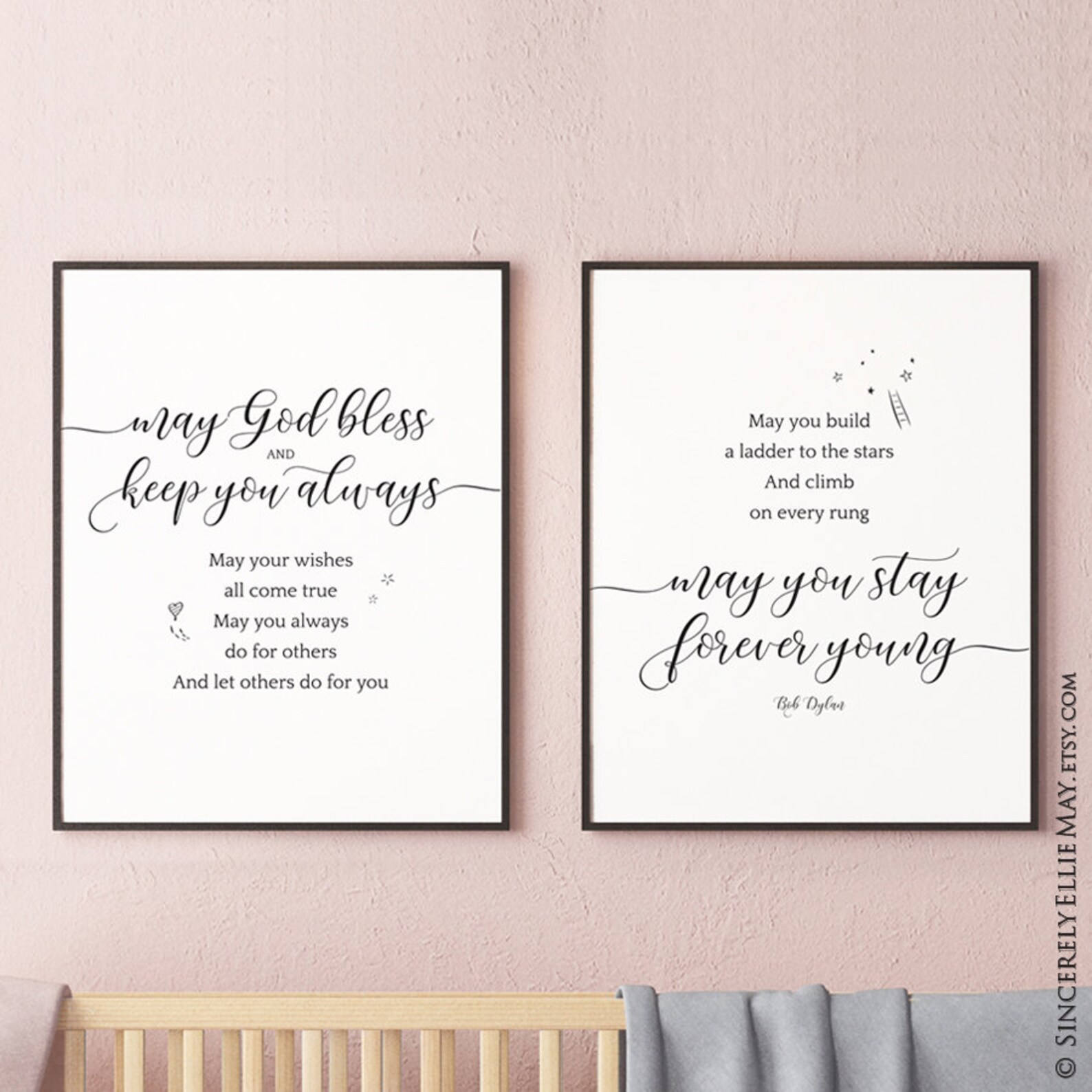 Bob Dylan Poster Print Song Lyrics Art May You Stay Forever | Etsy