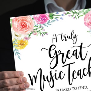 Music Teacher Gift for Retirement, Music Room Decor - Teacher ...