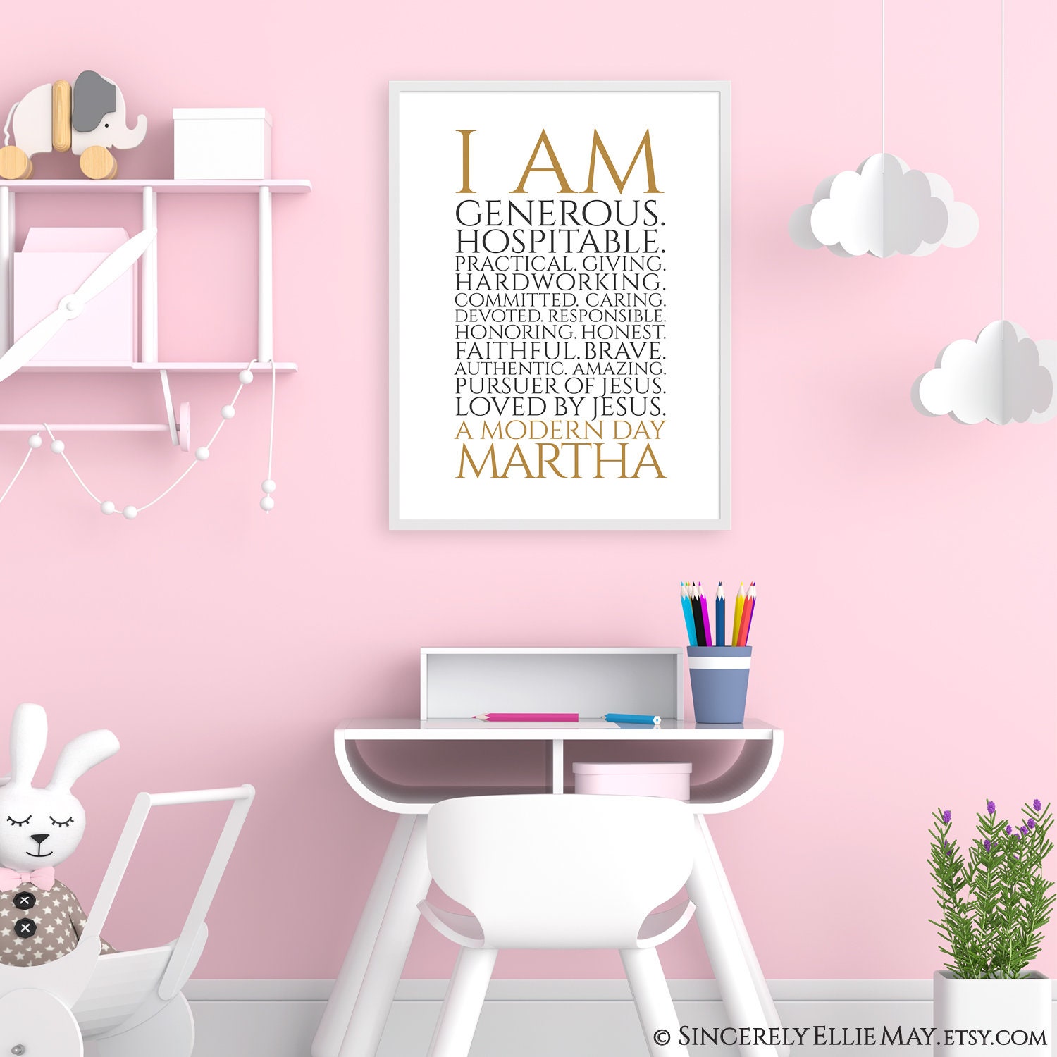 Bible Character Wall Art, Modern Day Martha Poster Printable - Mothers ...