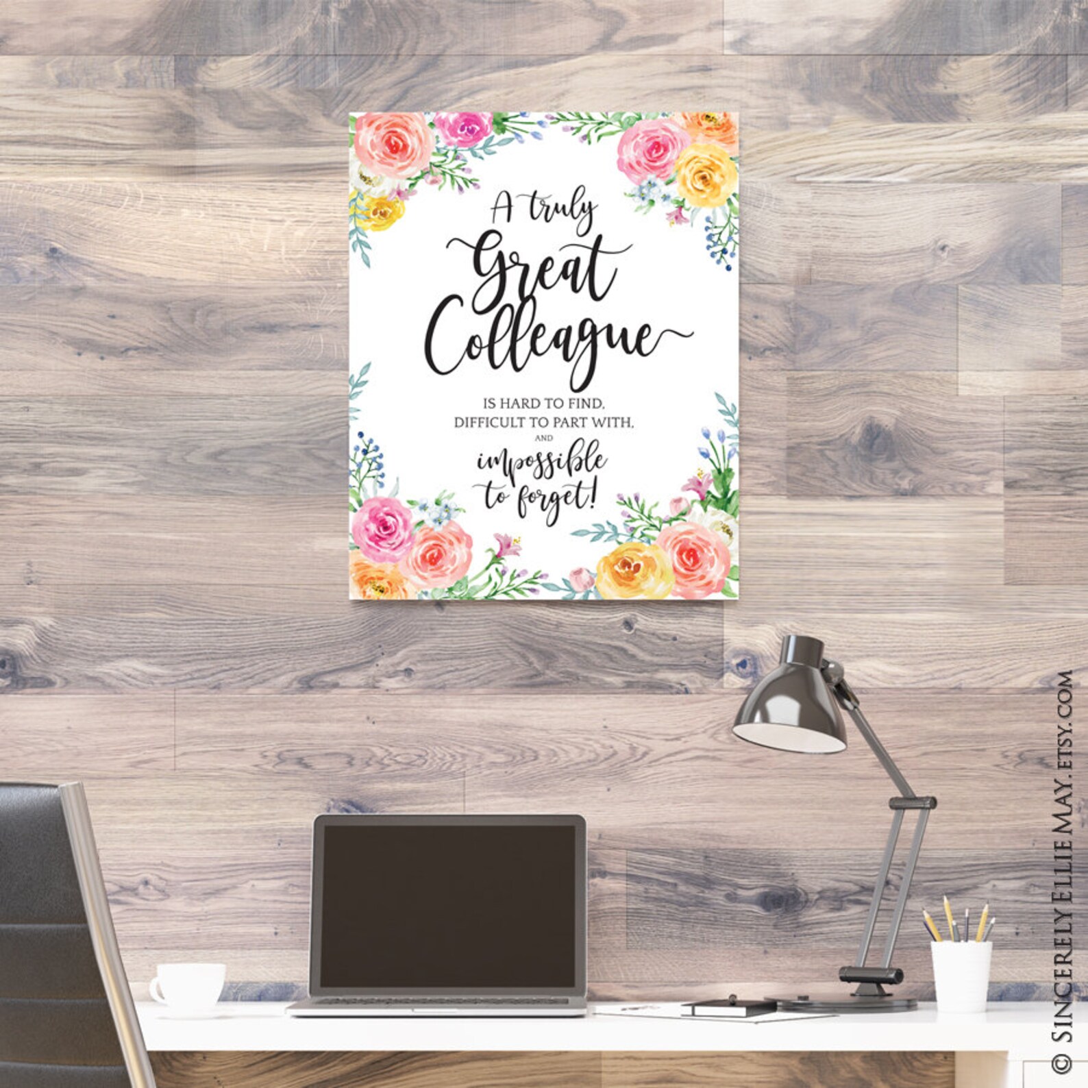 Colleague Leaving Gift Office Decor Friend YOU PRINT | Etsy