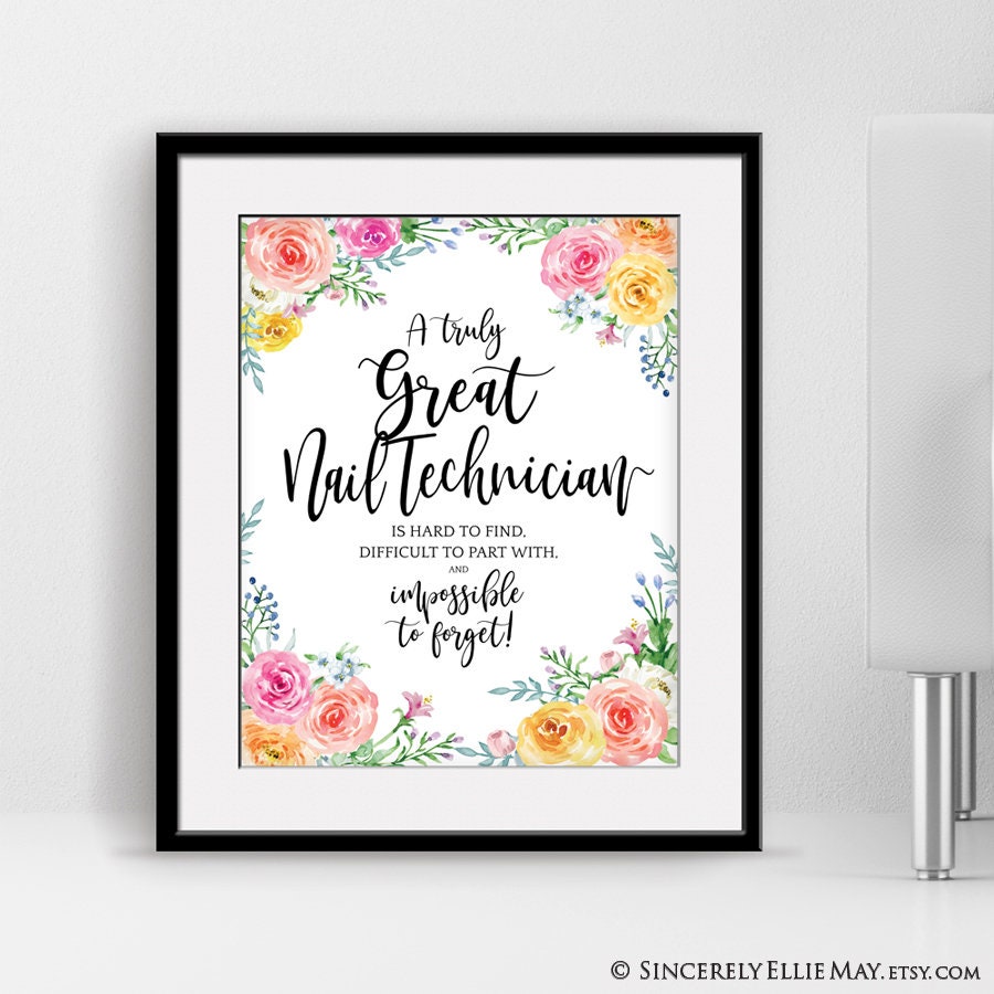 Nail Tech Gifts Nail Technician Salon Decor Sign Artist - Etsy Australia