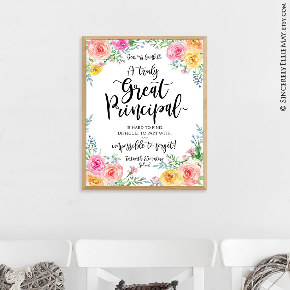Principal Retirement Gifts - Custom Appreciation Sign Printable ...