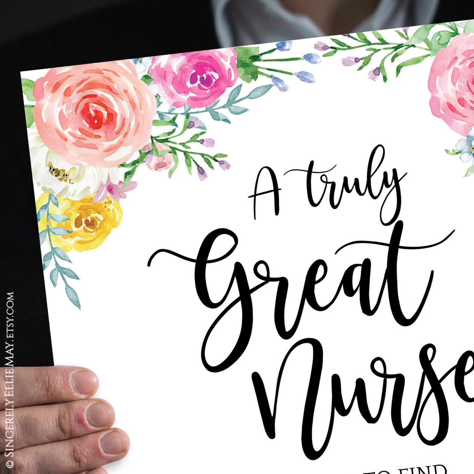 Nurse Appreciation Wall Art Decor Gift YOU PRINT Thank You - Etsy