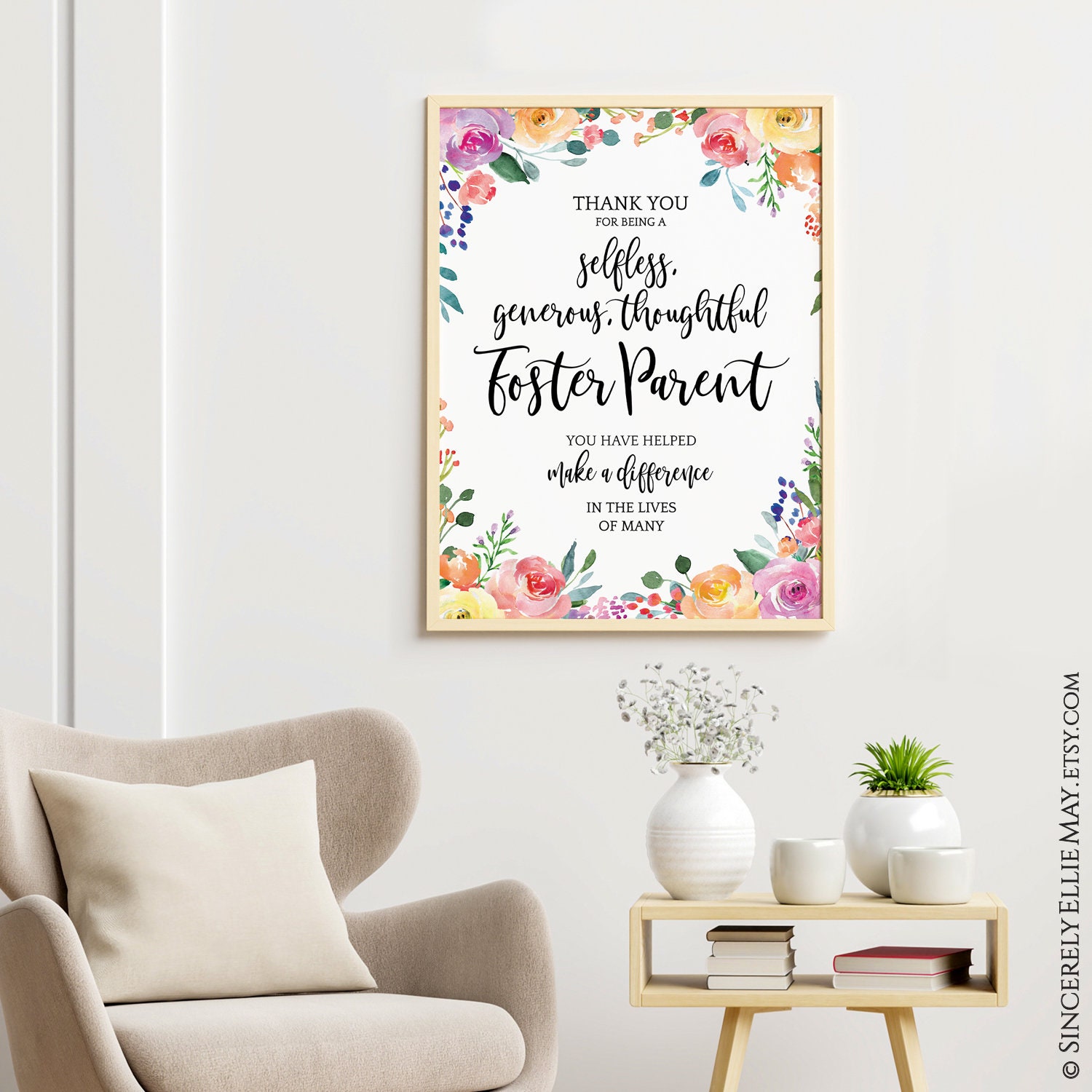 Foster Parent Appreciation Gifts, Great as Foster Care Printable Thank ...